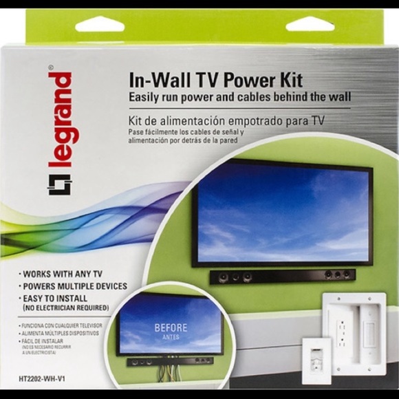 Legrand | Other | Legrand Inwall Tv Power Kit Works With Any Tv Nib ...